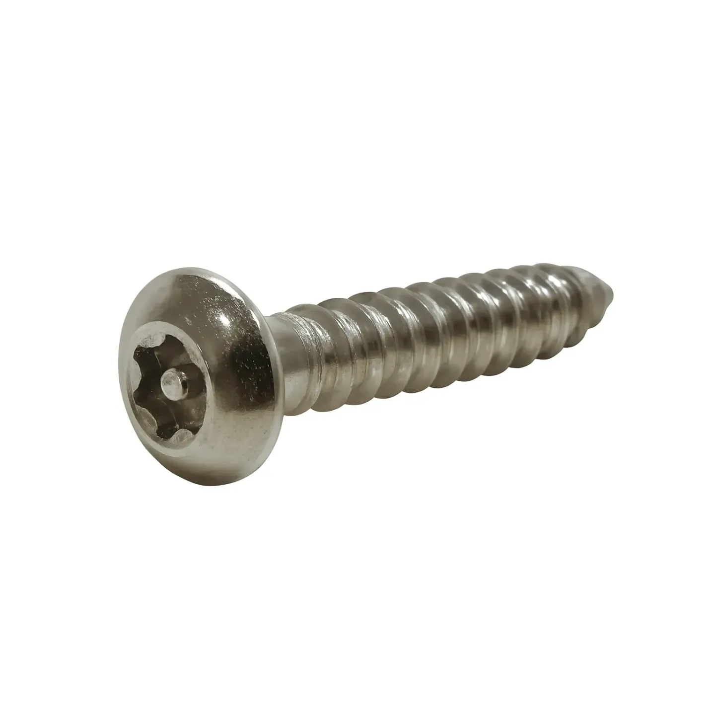 Vis à tôle inviolables - Tête bombée 6 lobes+téton - M 3,5 x 25 - Inox ...